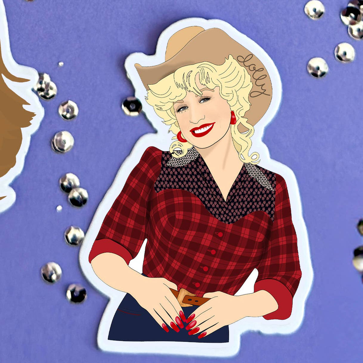 Dolly Parton Rhinestone Sticker – Agent 99