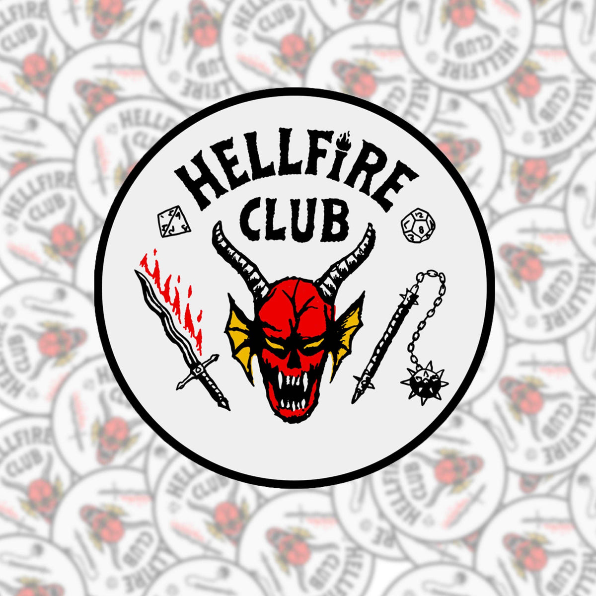 STRANGER THINGS-HELLFIRE STICKER – Agent 99
